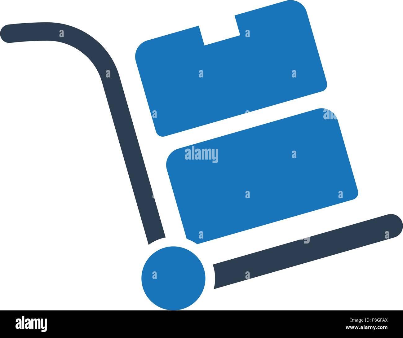 Hand Trolley Icon Stock Vector Image & Art - Alamy