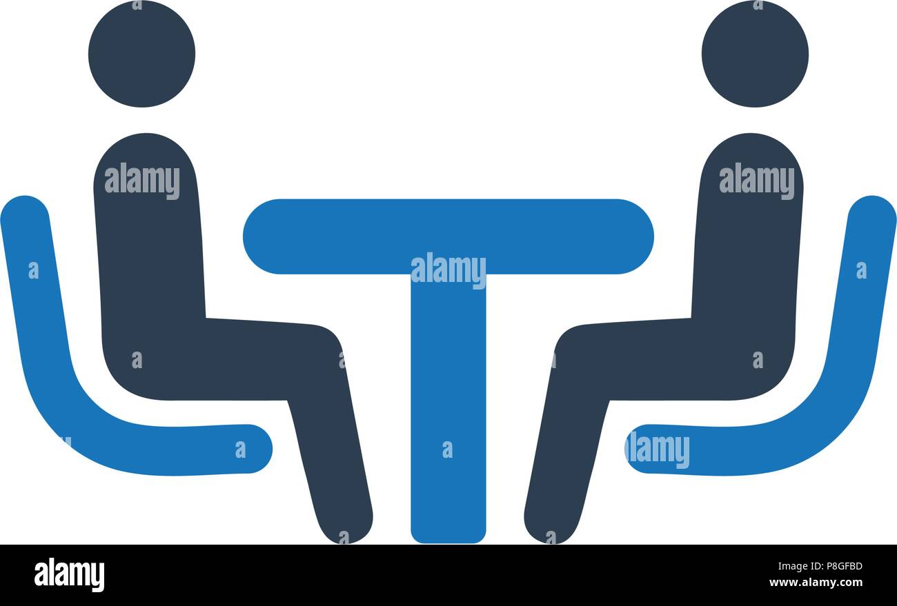 Business Discussion Icon Stock Vector Image & Art - Alamy