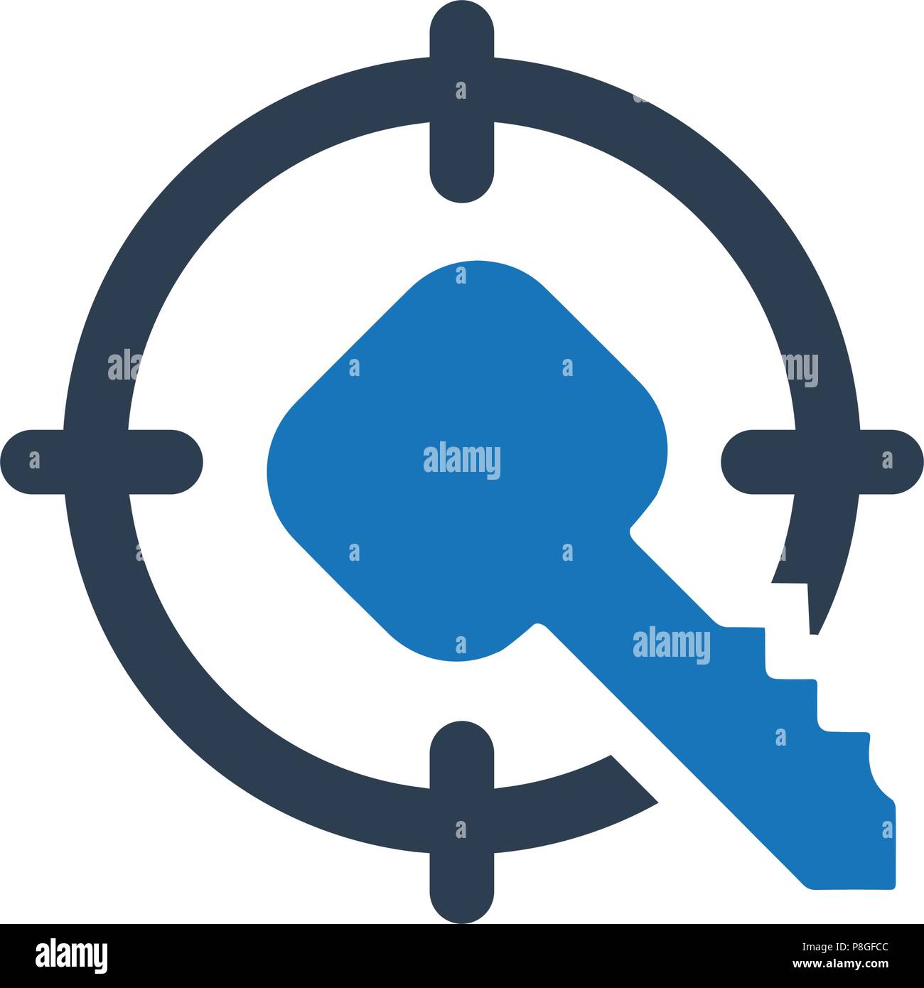 Key Target Icon Stock Vector Image & Art - Alamy