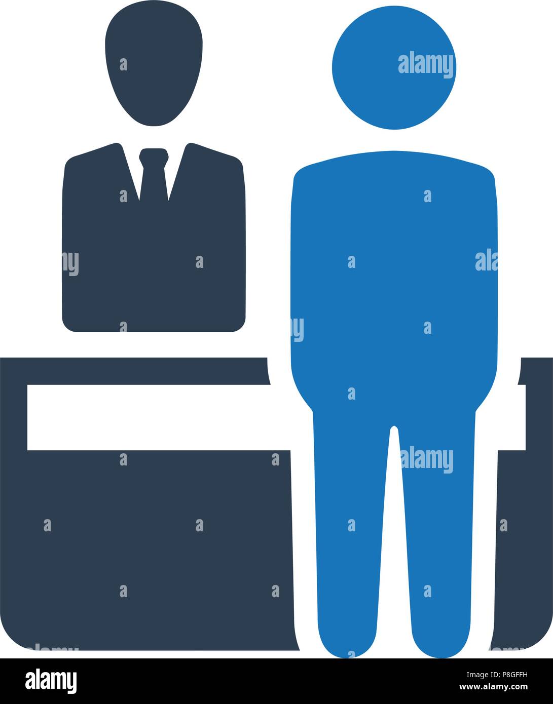 Receptionist icon vector vectors hi-res stock photography and images ...
