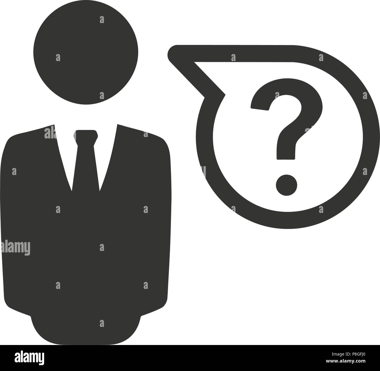 Business Question Icon Stock Vector Image & Art - Alamy