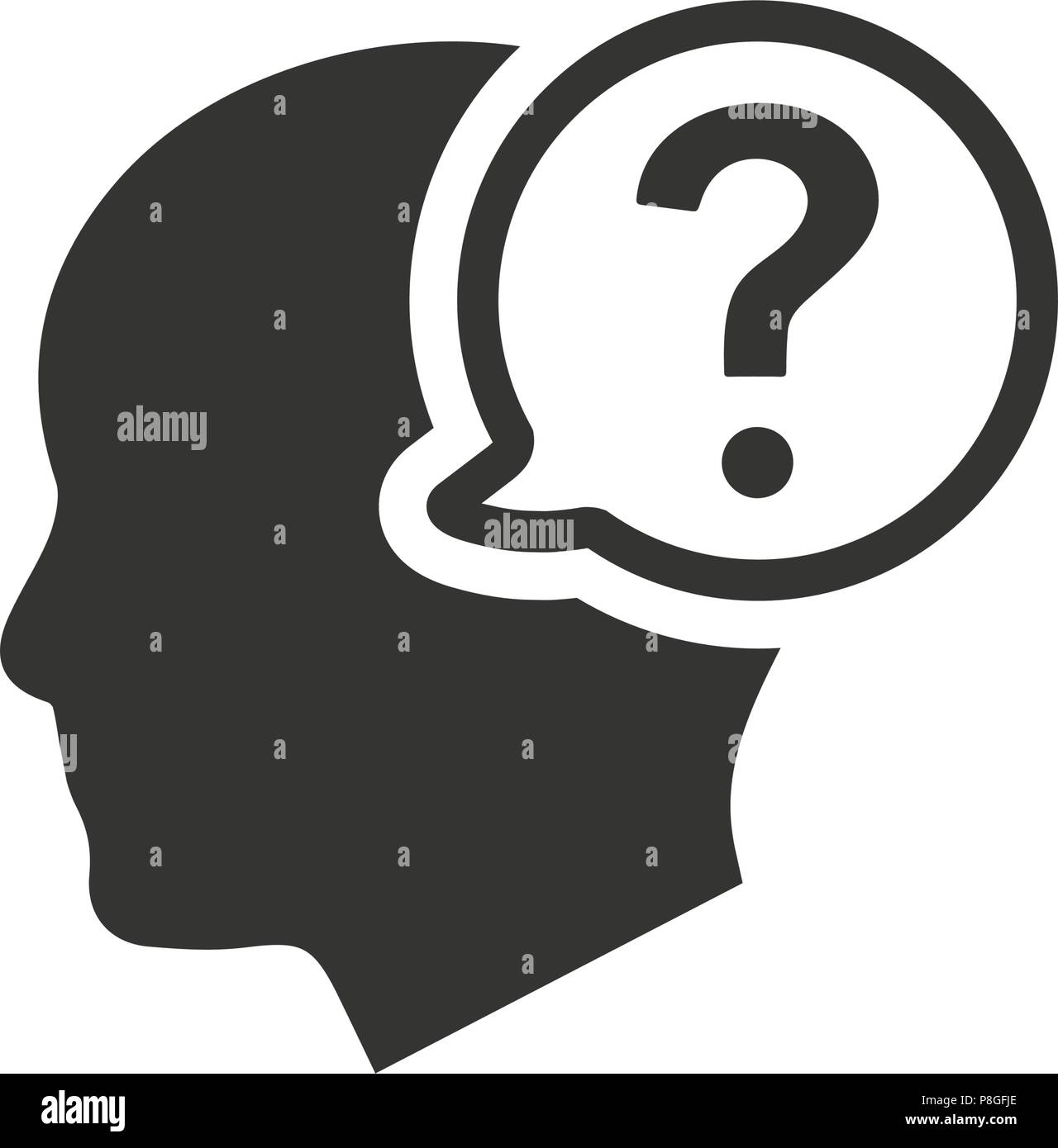 Doubt, Confusion Icon Stock Vector Image & Art - Alamy