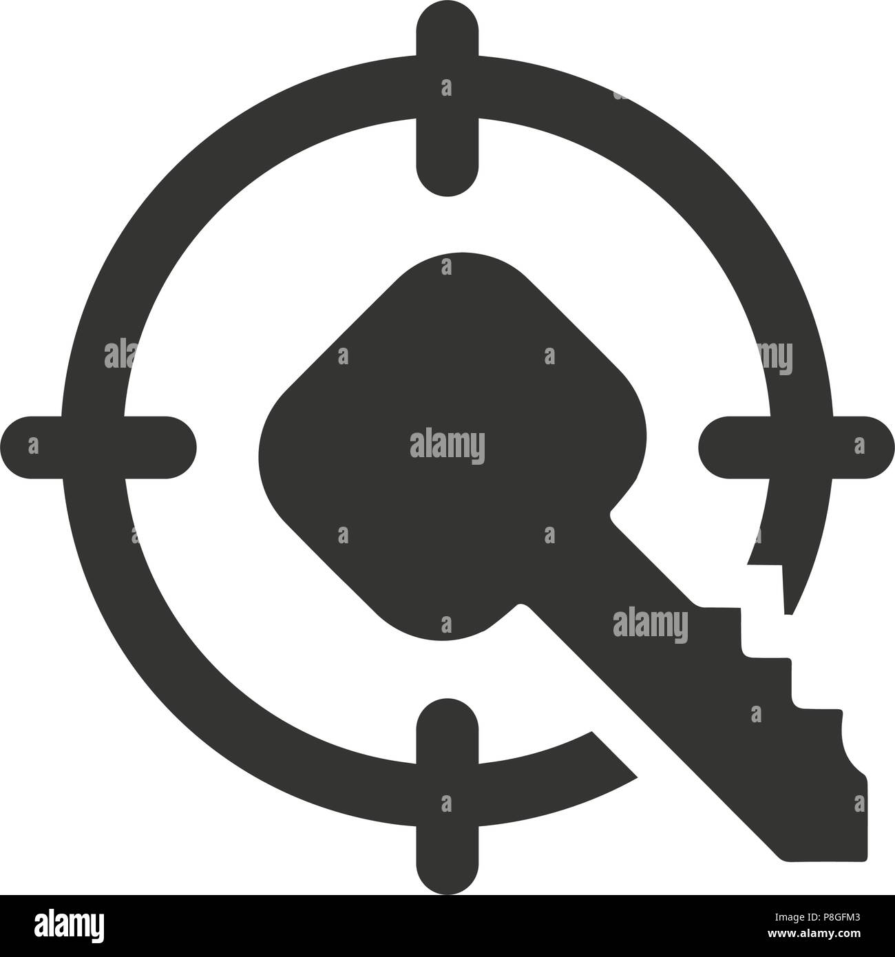 Target keyword icon Stock Vector Image & Art - Alamy