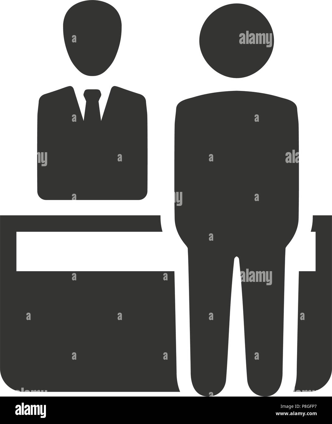 Receptionist, Customer Assistant Icon Stock Vector Image & Art - Alamy