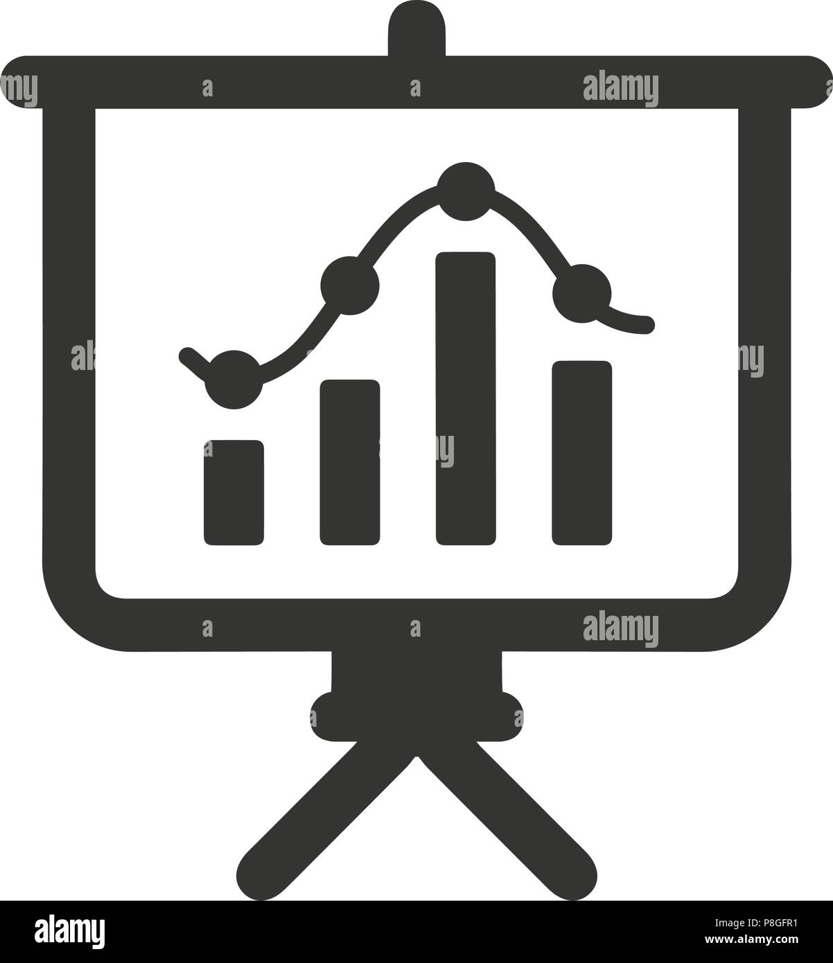 Presenting Business Report Icon Stock Vector Image & Art - Alamy
