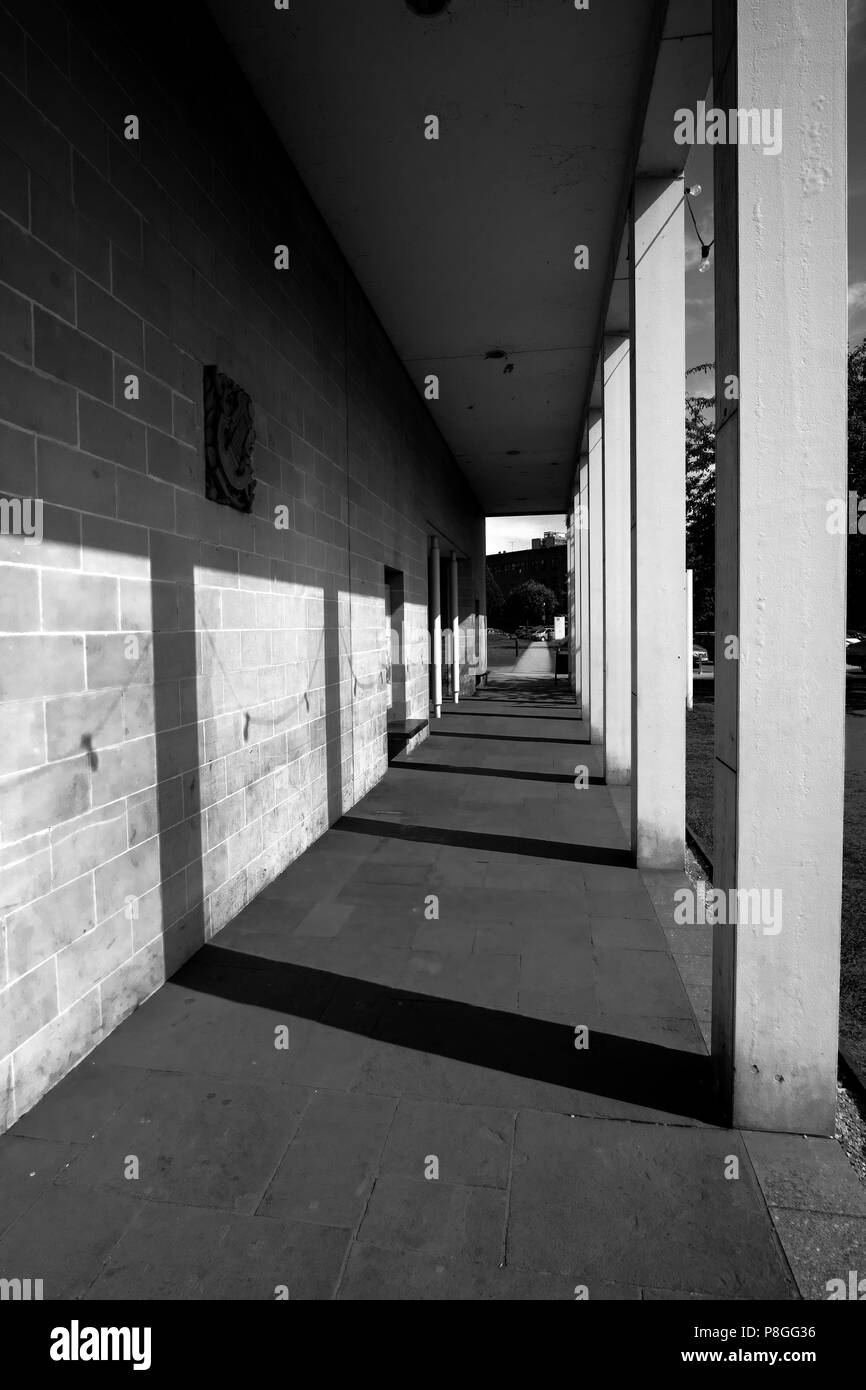 Shadows cast against a wall and floor of a building Stock Photo - Alamy