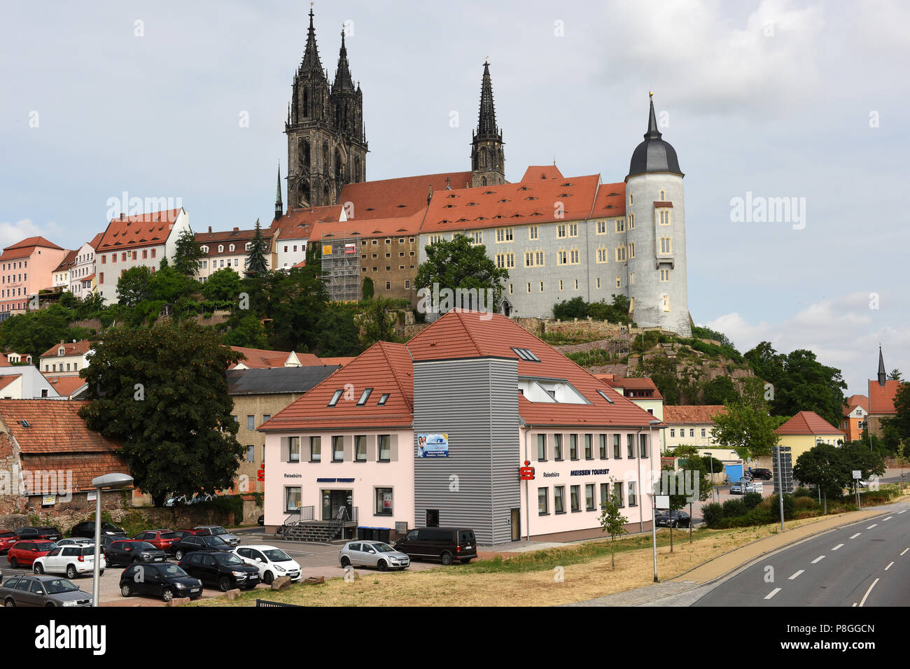 Albrechtsburg Castle and Meissen Cathedral in Meissen, Saxony, Germany ...