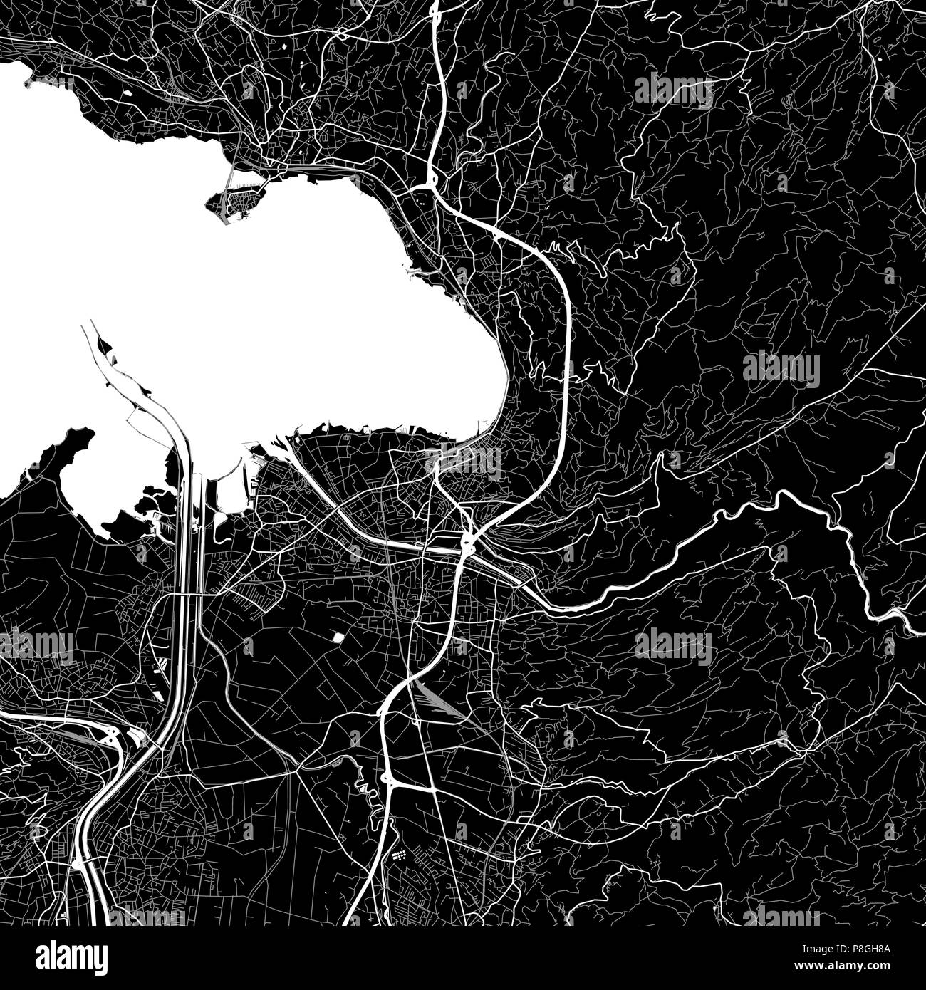 Bregenz area map hi-res stock photography and images - Alamy