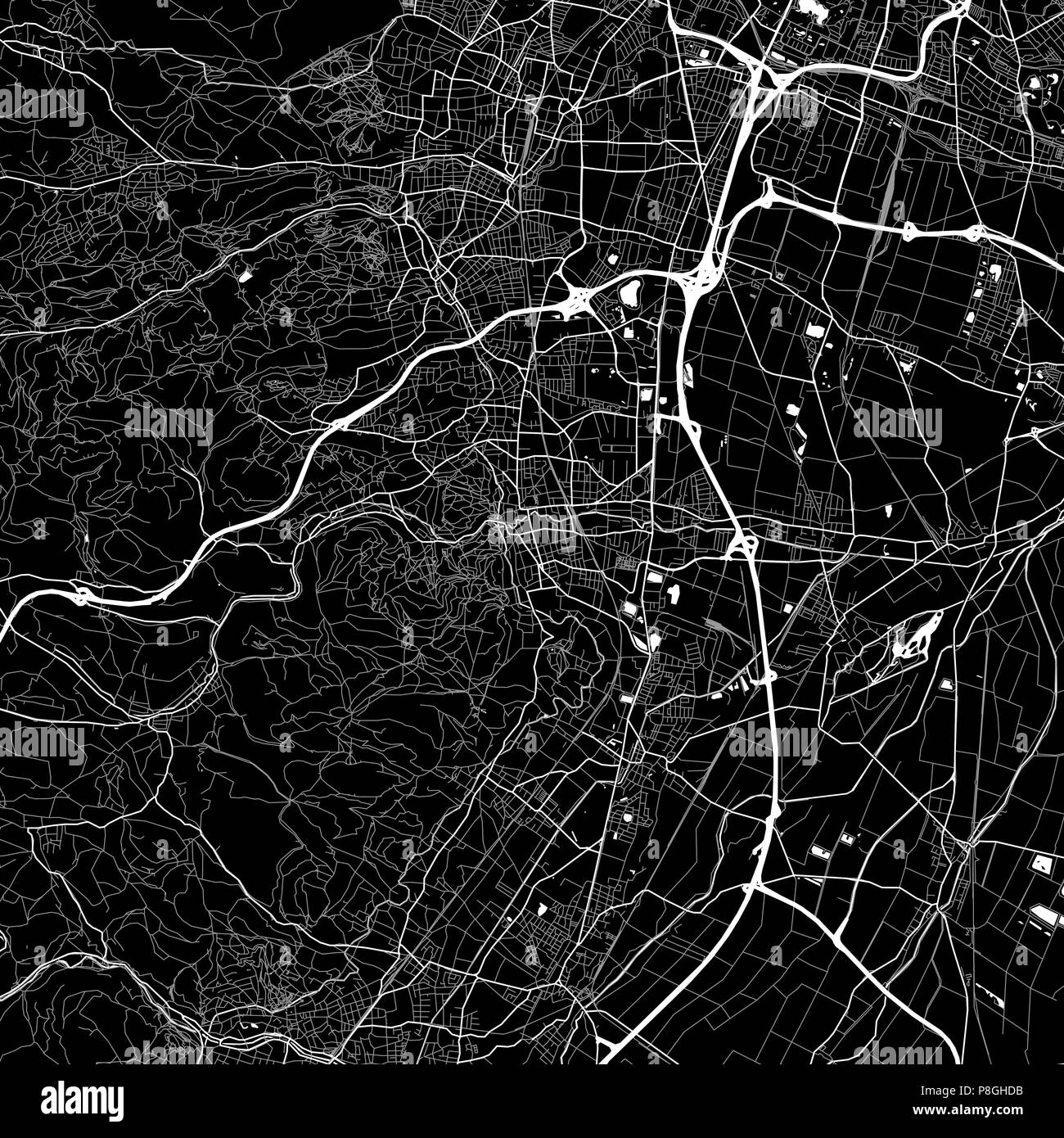 Modling area map hi-res stock photography and images - Alamy