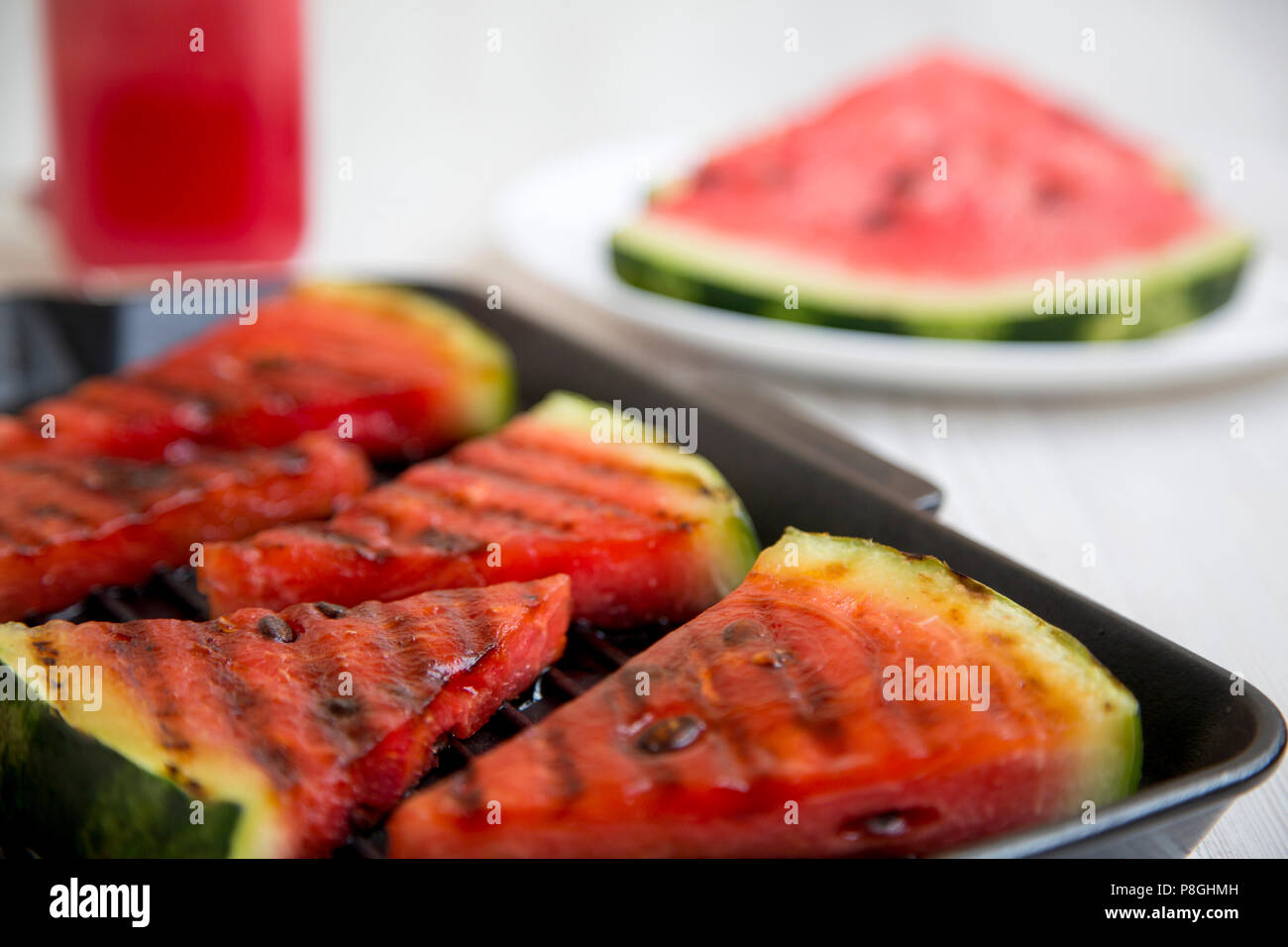 Watermelon melon in pan hi-res stock photography and images - Alamy