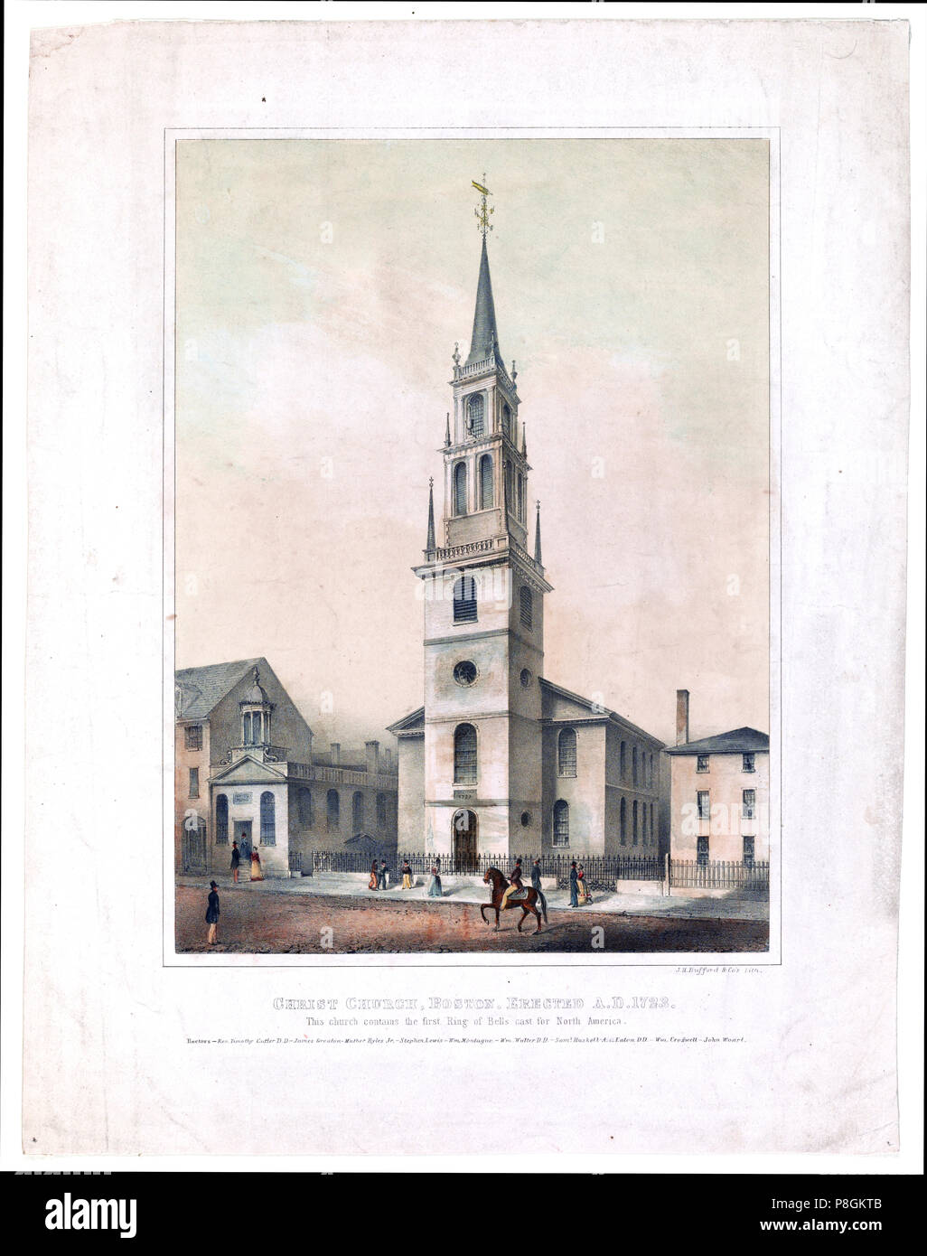 Christ Church, Boston - erected A.D. 1723 - this church contains the ...