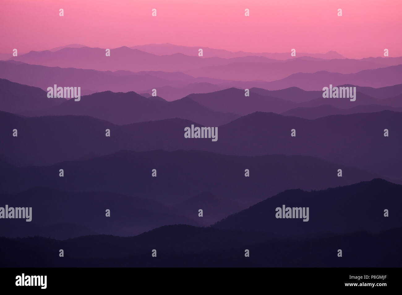 Purple mountains korea hi-res stock photography and images - Alamy