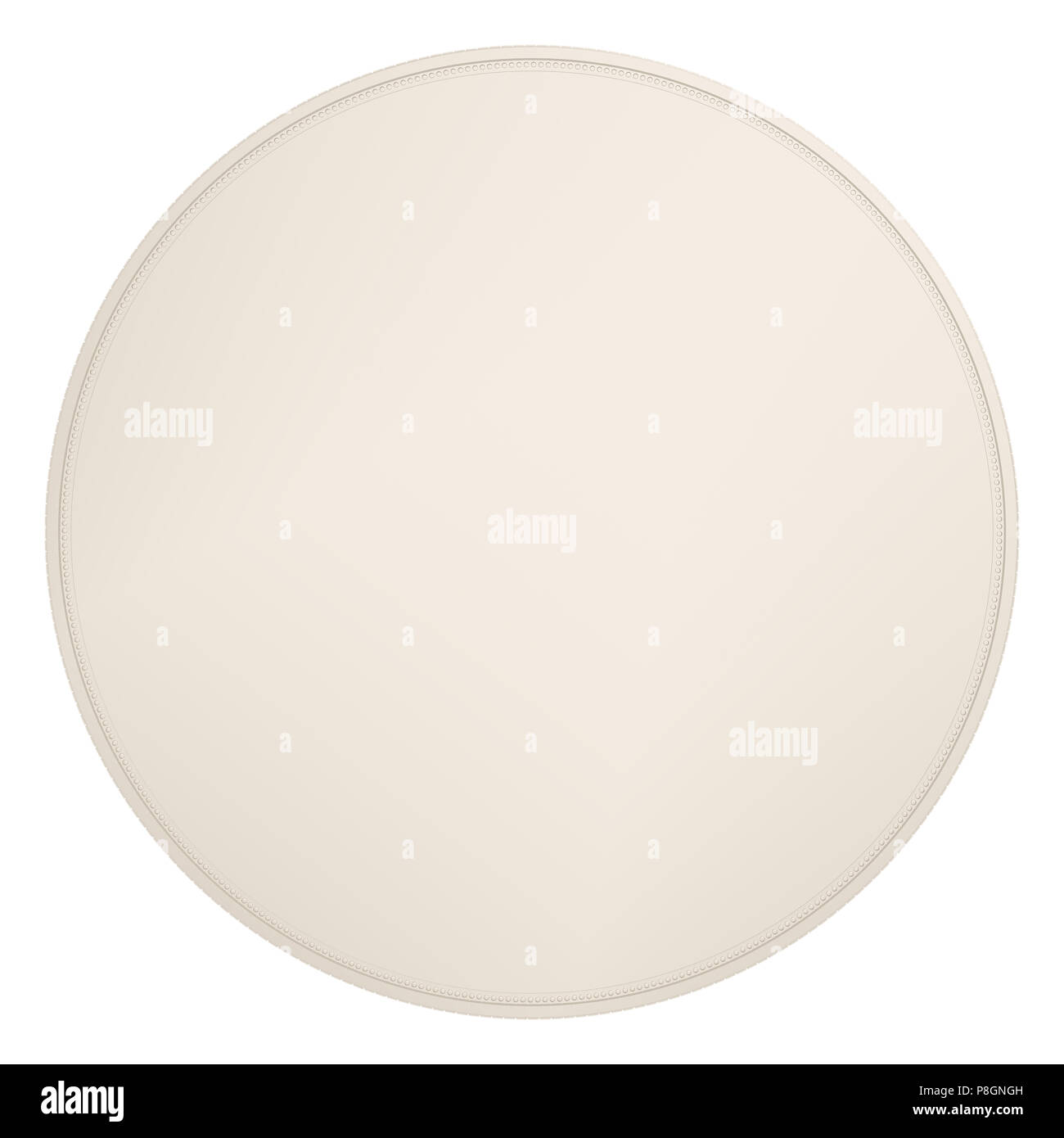 Empty silver coin. Isolated on white background. Include clipping path ...