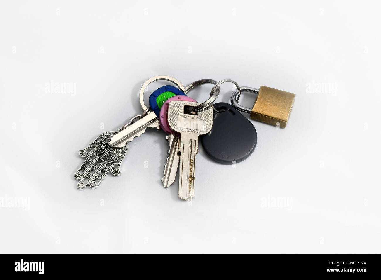 set of keys and padlock Stock Photo - Alamy