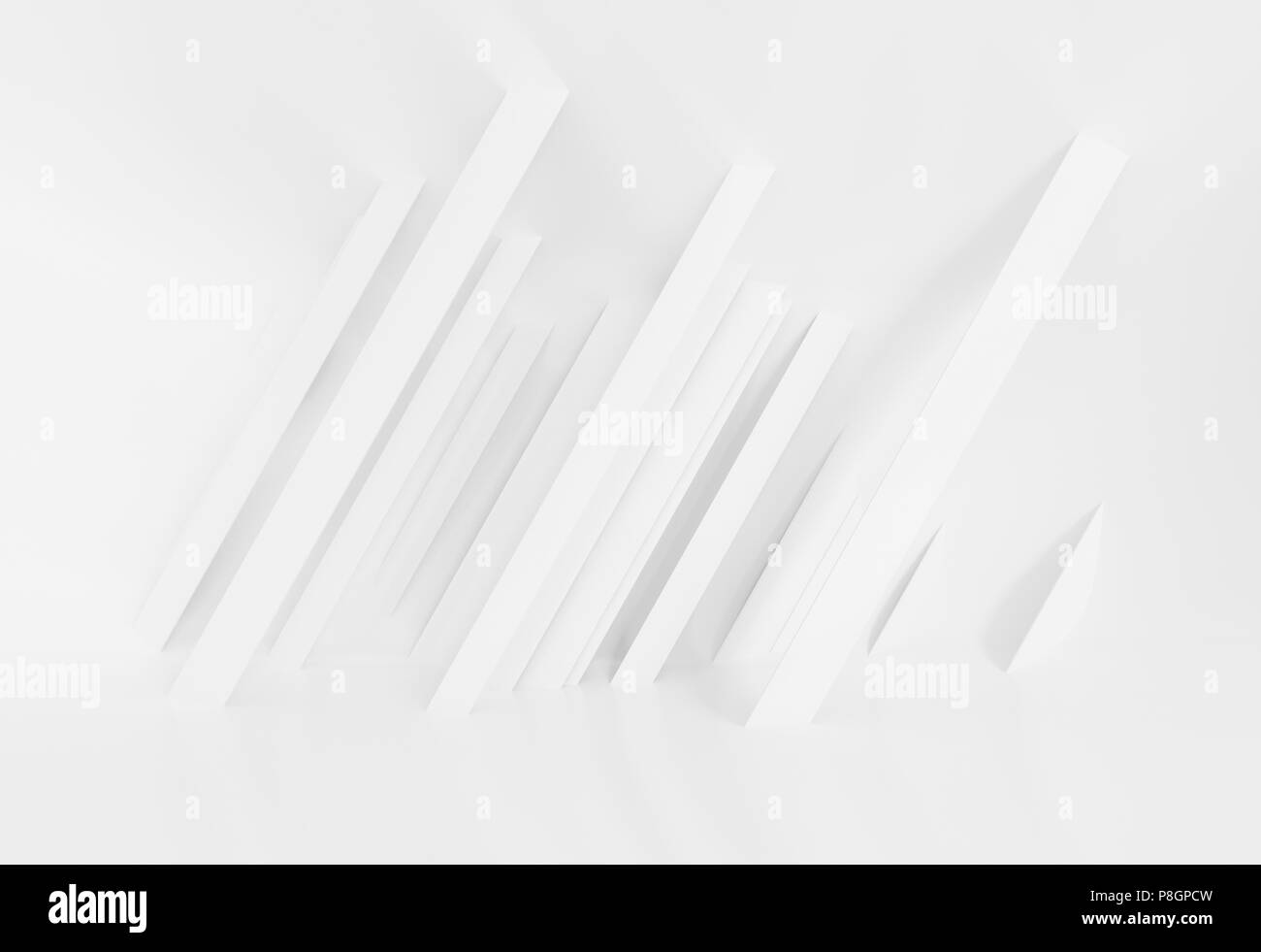 White architecture space. 3d render Stock Photo - Alamy