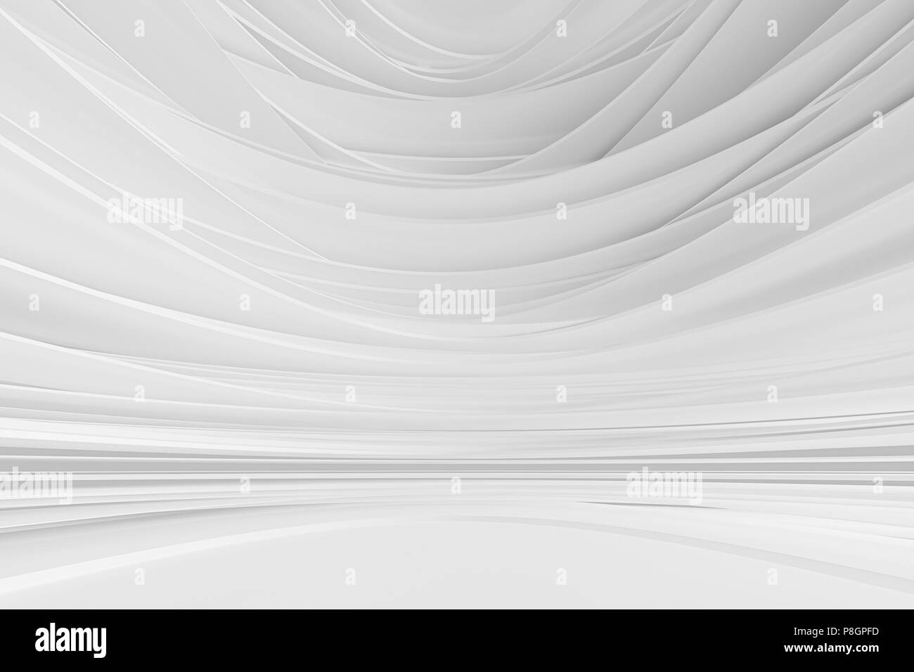 White architecture space. 3d render Stock Photo - Alamy