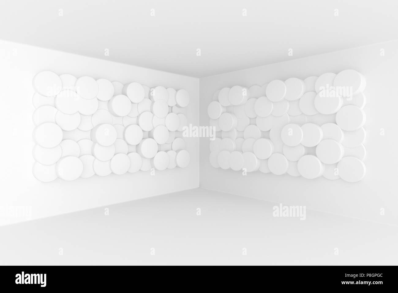White interior. 3d render Stock Photo - Alamy