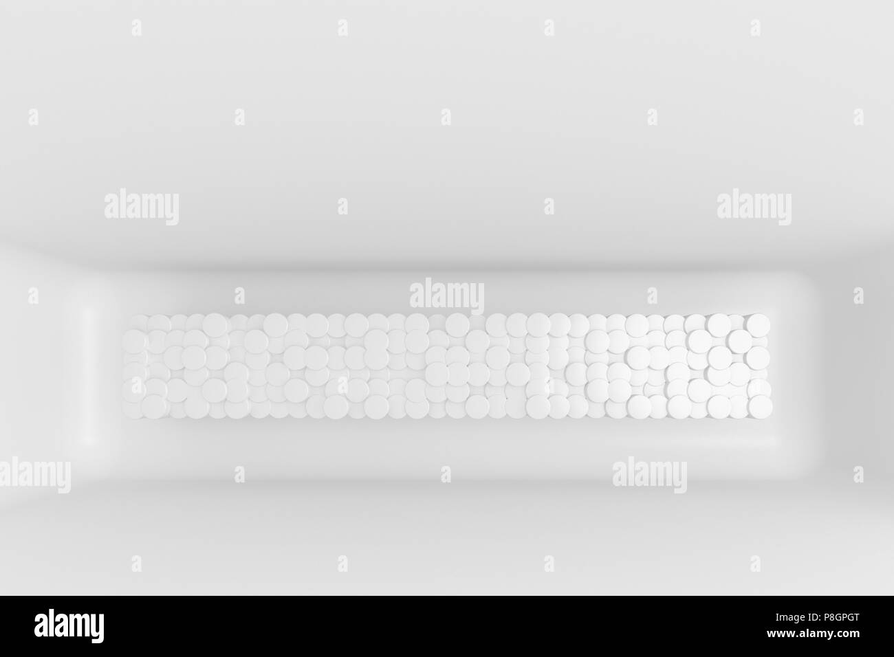 White interior. 3d render Stock Photo - Alamy