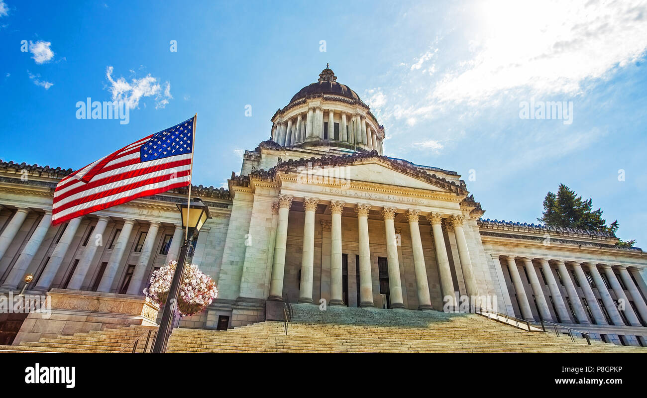 Washington State Capitol Olympics Seattle Washington USA Stock Photo ...