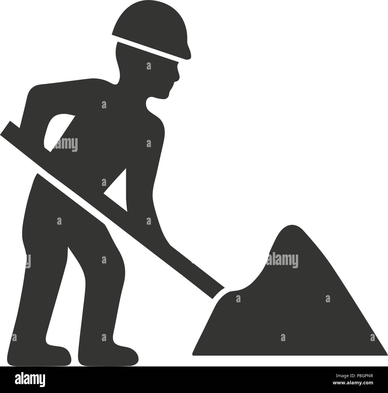 Digging, Construction Icon Stock Vector Image & Art - Alamy