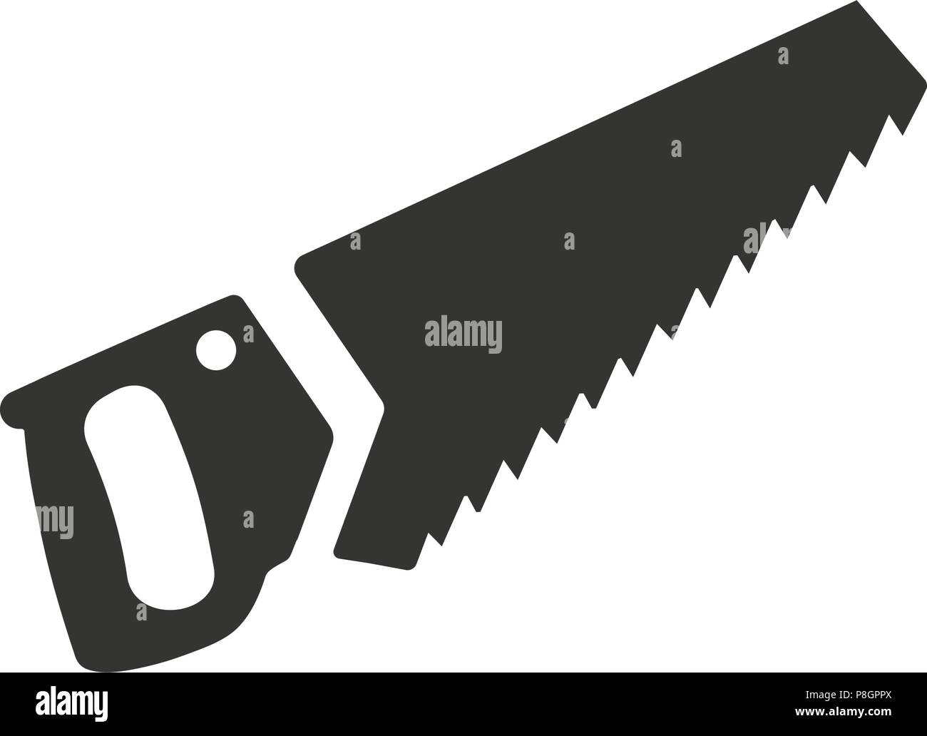 Handsaw, Sawing Icon Stock Vector Image & Art - Alamy
