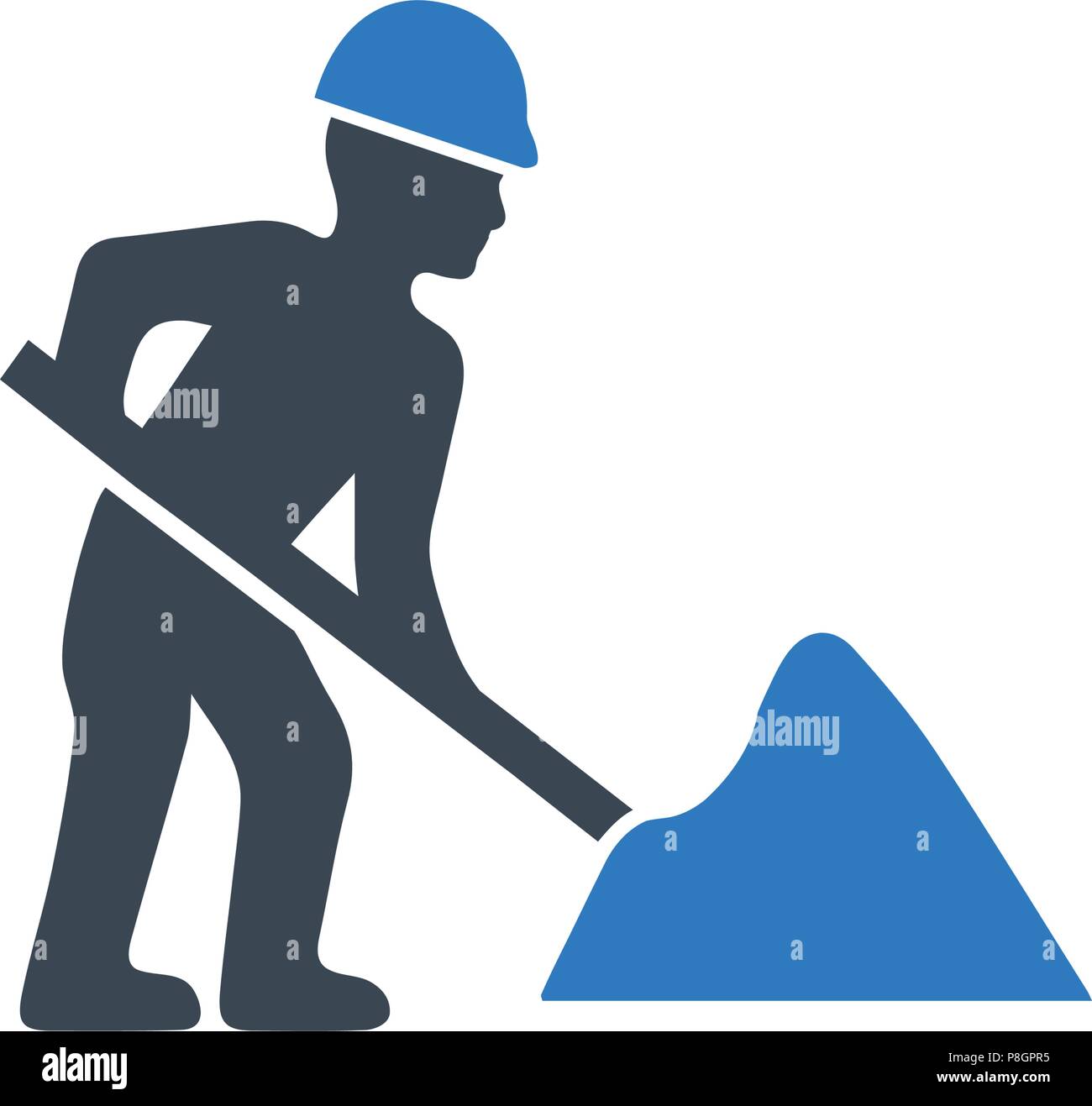 Digging hole shovel Stock Vector Images - Alamy