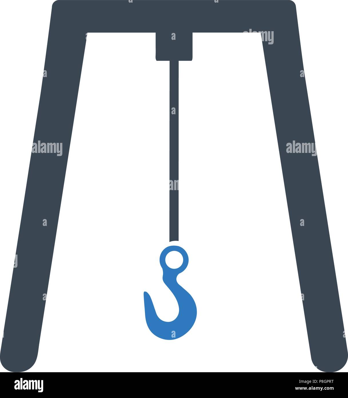 Crane lifting Stock Vector Images - Alamy