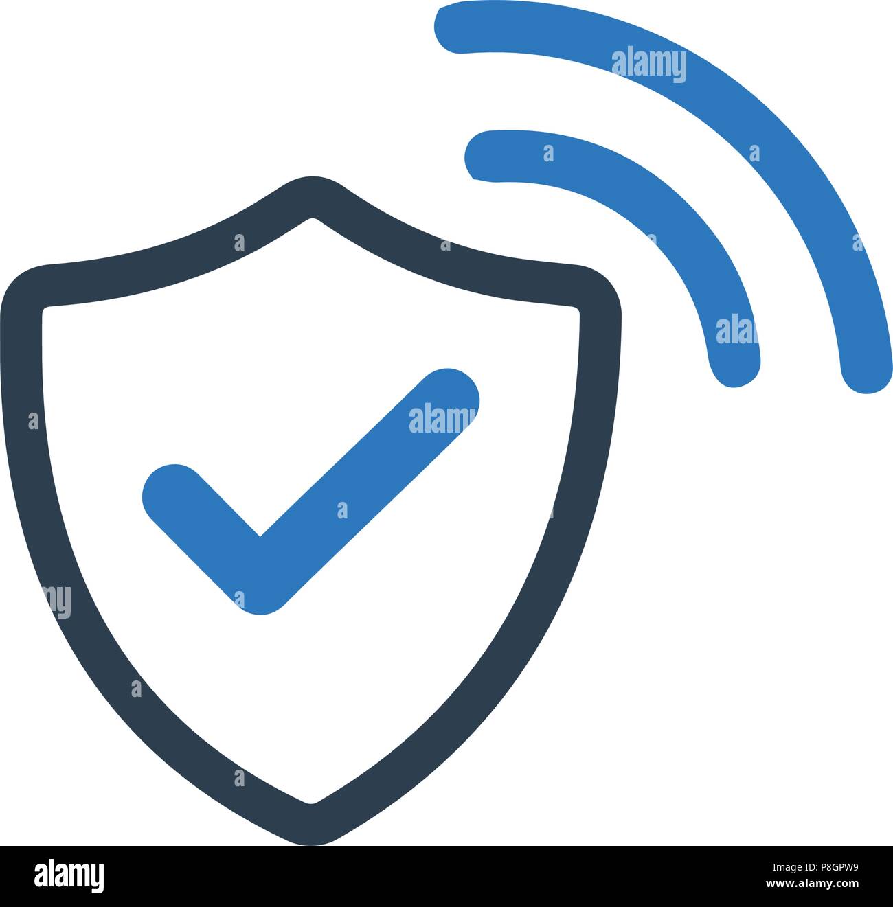 Wi-Fi Security Icon Stock Vector Image & Art - Alamy