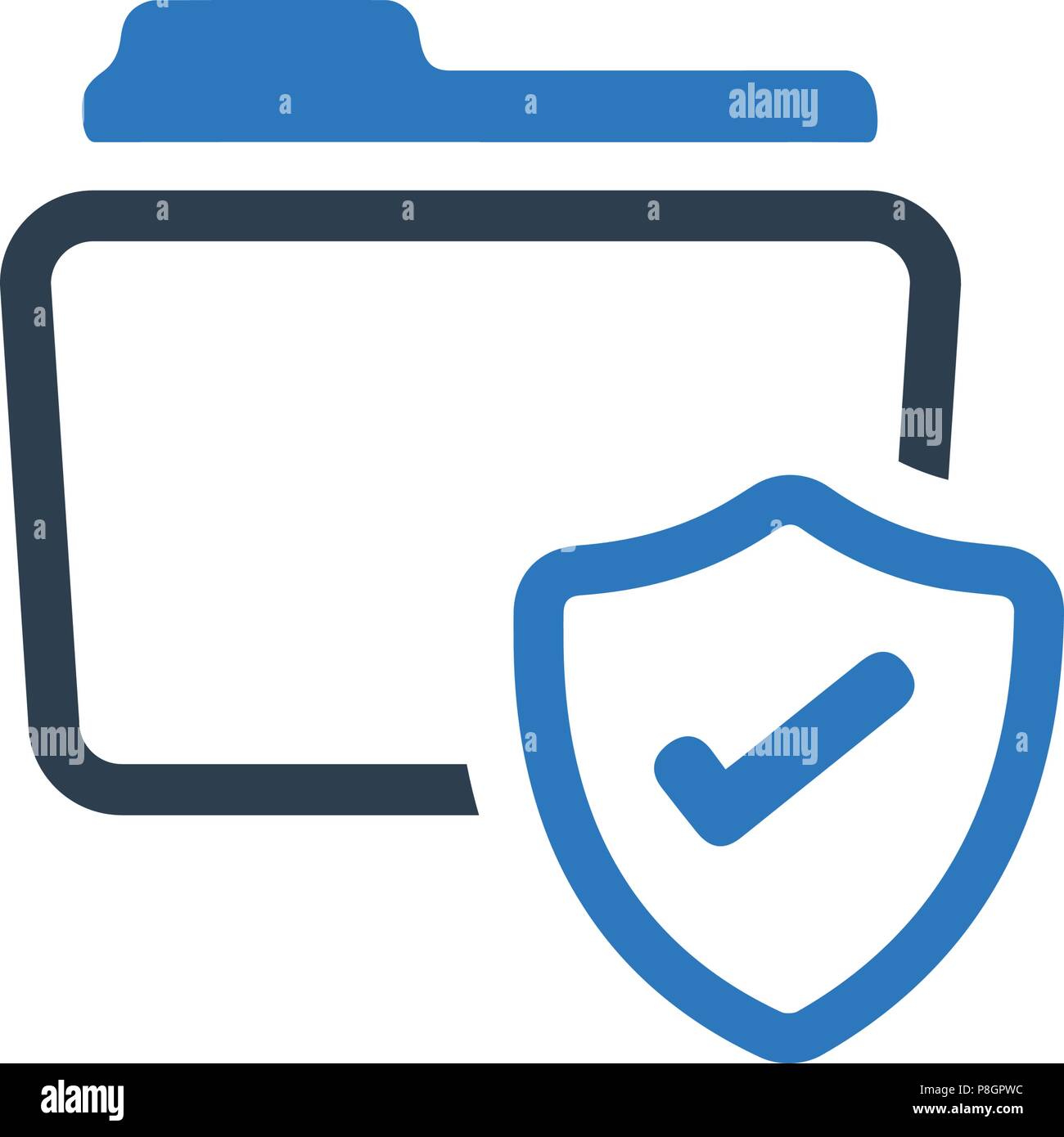 File Protection Icon Stock Vector Image & Art - Alamy