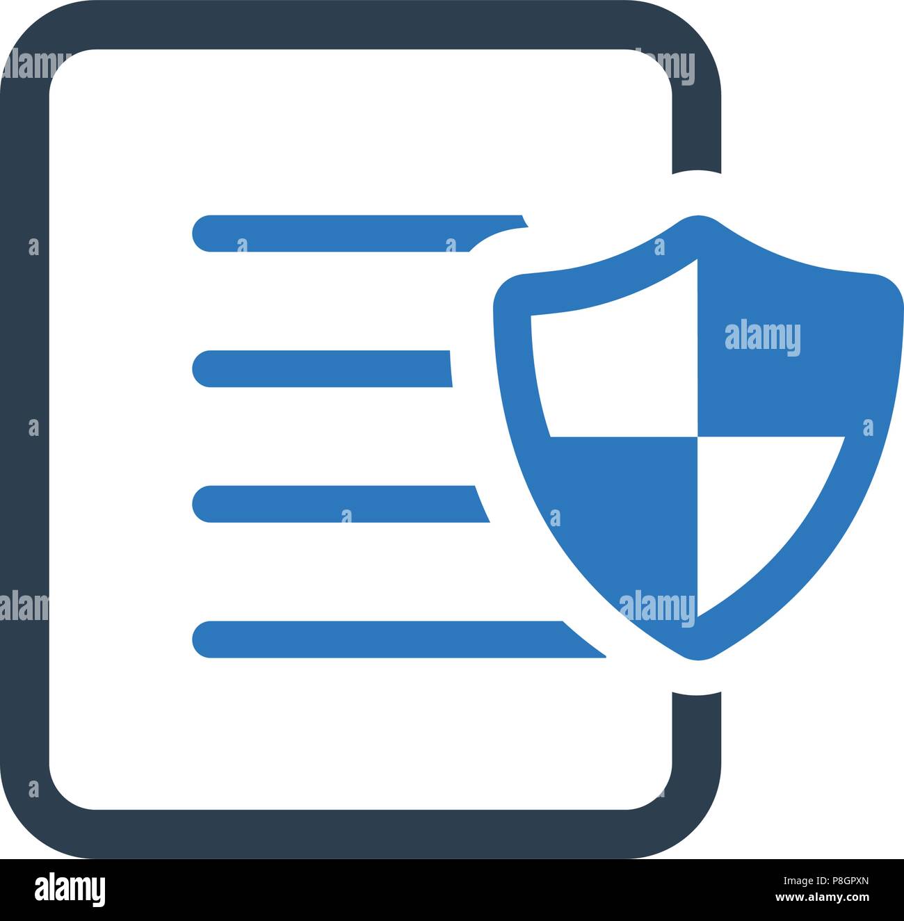 Document Protection Icon Stock Vector Image & Art - Alamy