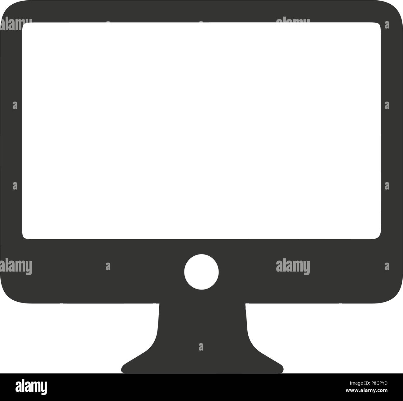 Monitor icon Stock Vector Images - Alamy