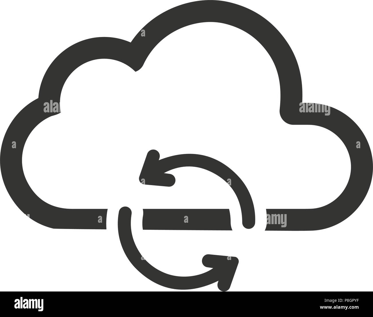 Cloud Update Icon Stock Vector Image & Art - Alamy