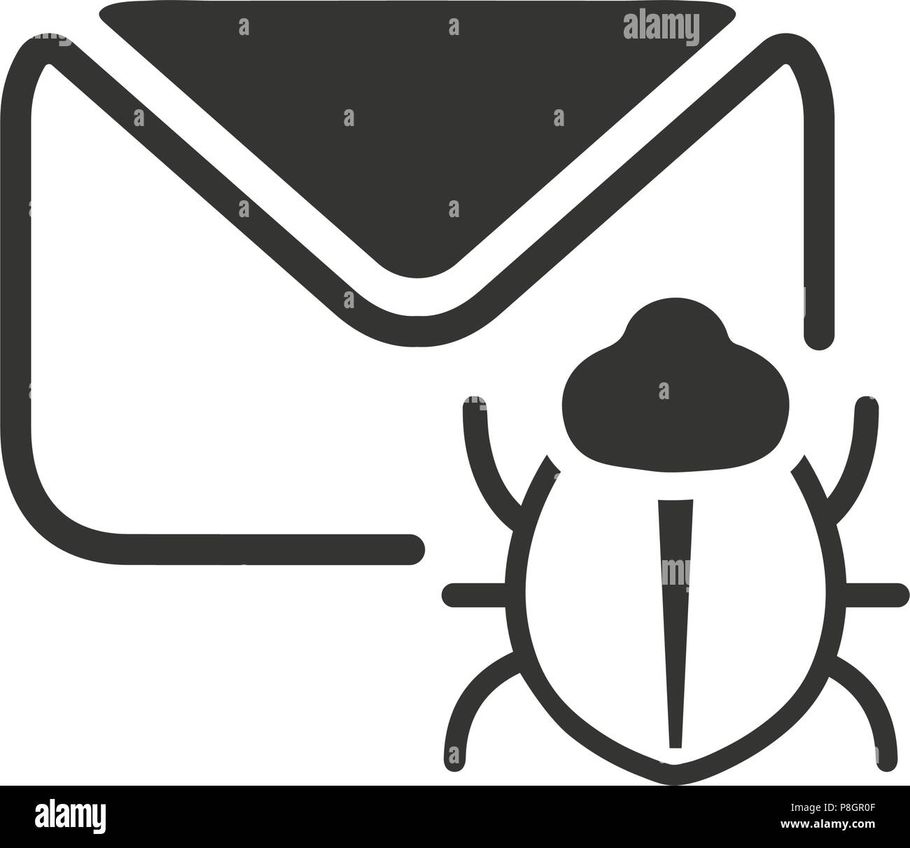 Email malware vector icon Stock Vector Images - Alamy