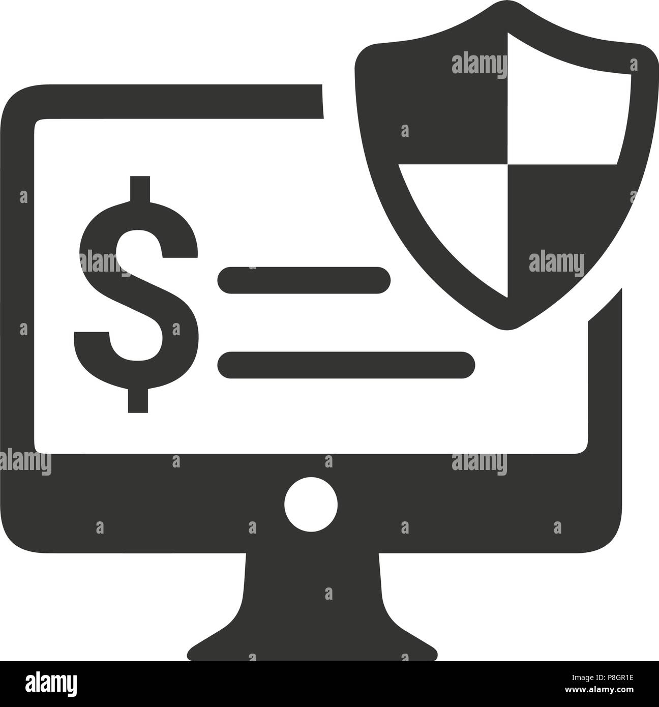Secure Online Payment Icon Stock Vector Image & Art - Alamy