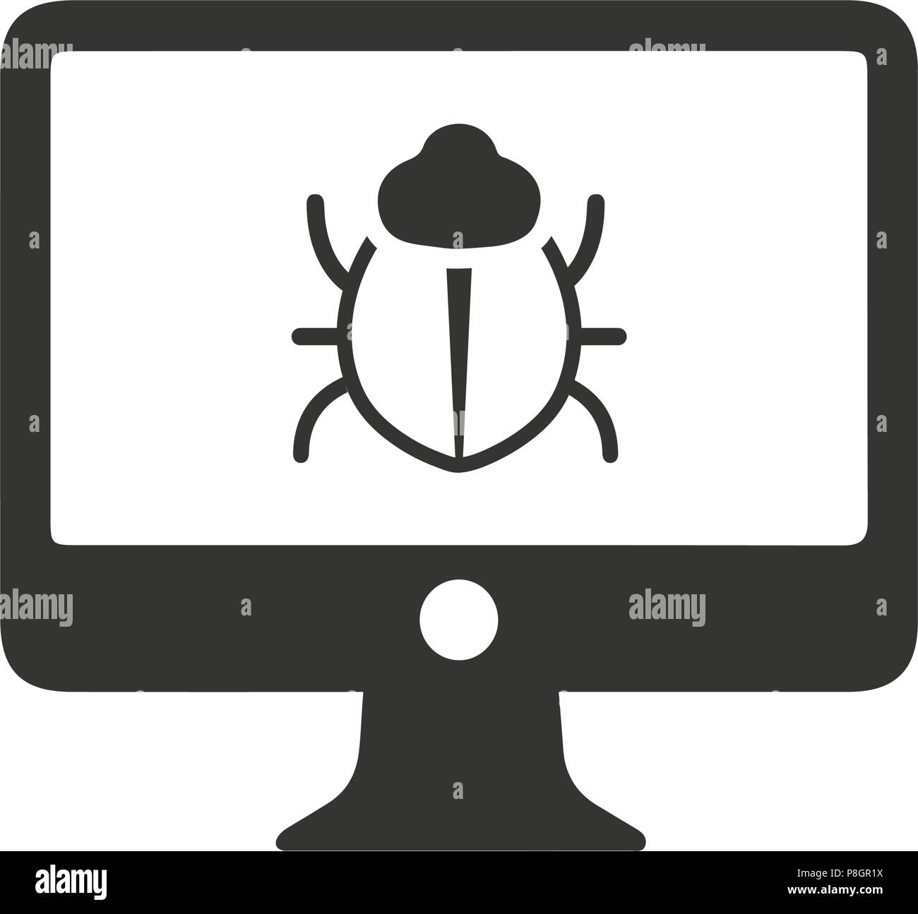 Computer Virus Infection Icon Stock Vector Image & Art - Alamy