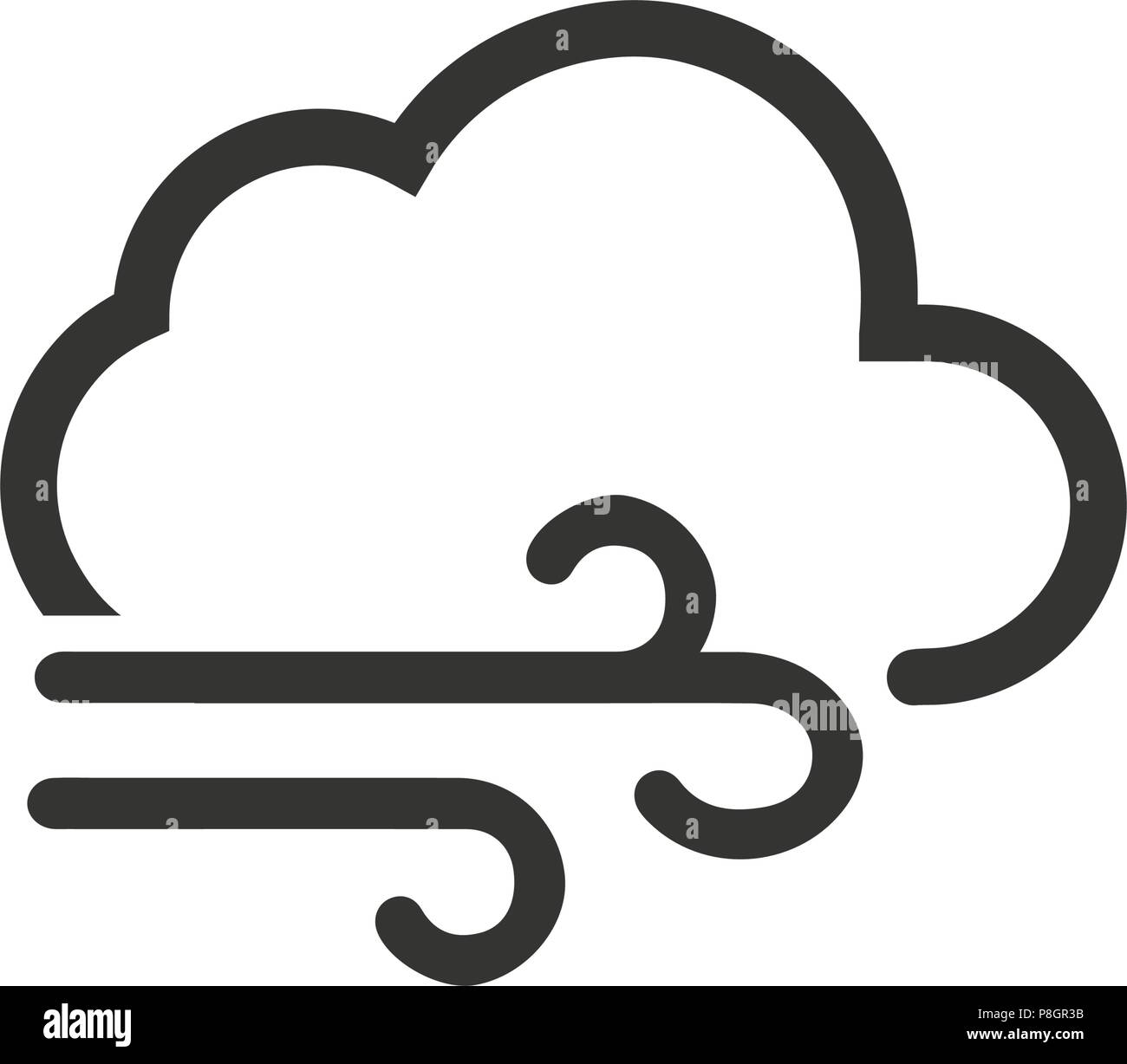 Cloudy Weather Icon Stock Vector Image & Art - Alamy