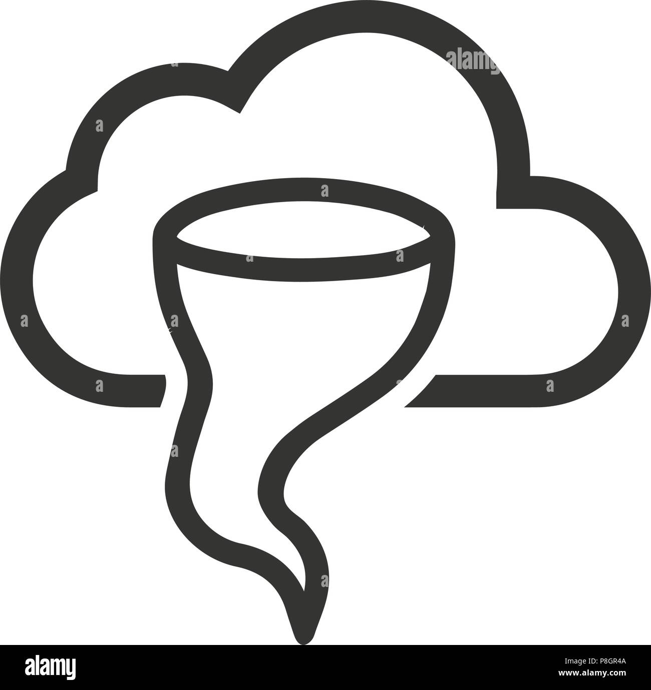 Tornado icon hi-res stock photography and images - Alamy