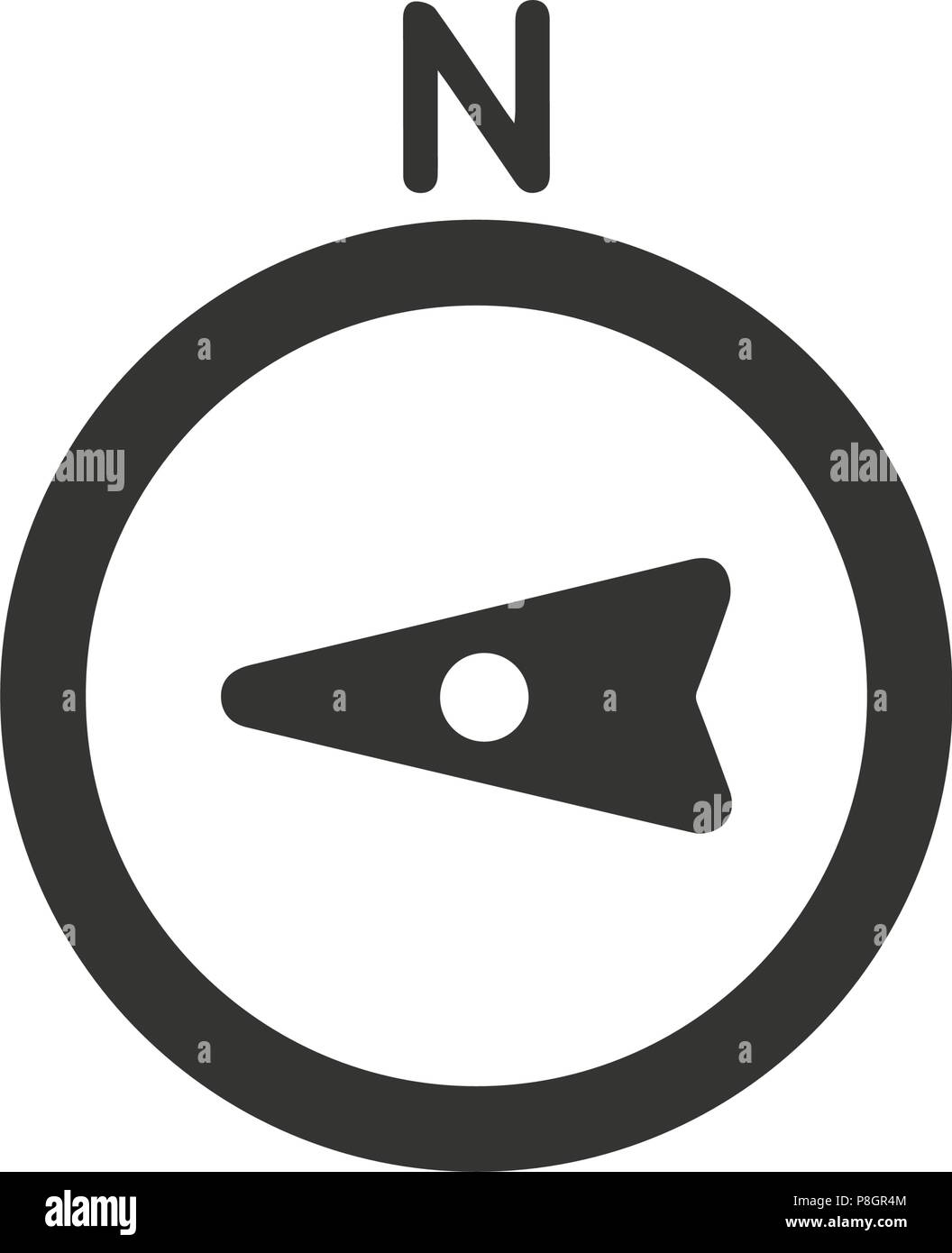 Navigation compass icon Stock Vector Images - Alamy