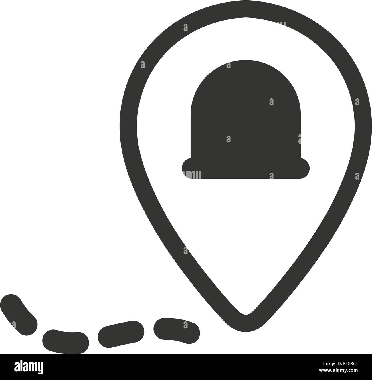 Ambulance Location Icon Stock Vector Image & Art - Alamy