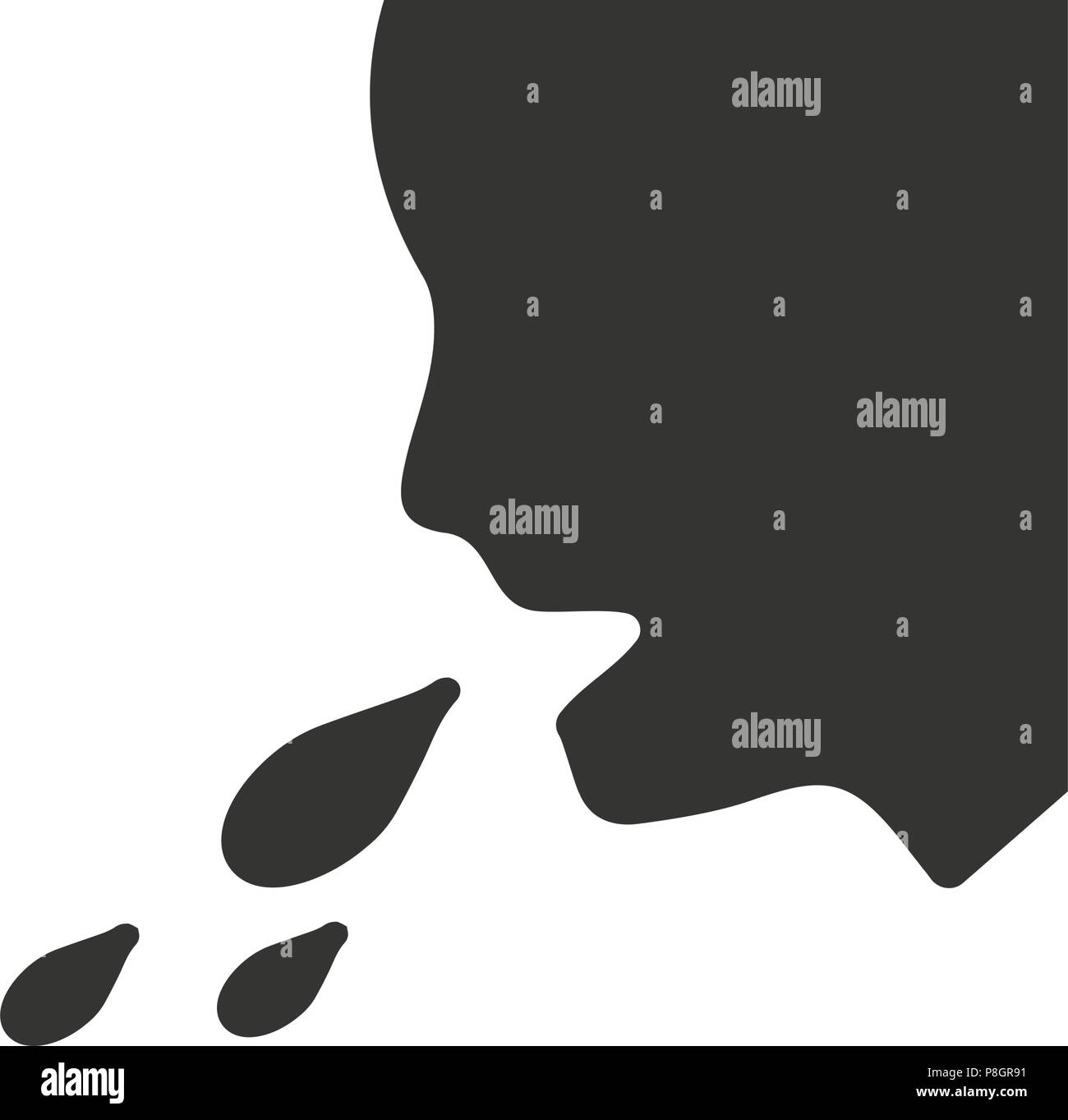 Vomiting symbol hi-res stock photography and images - Alamy