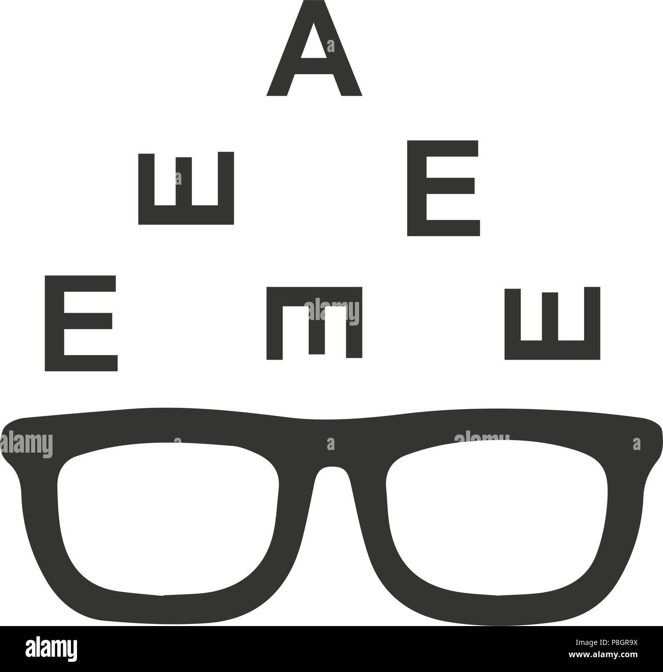 Eye test icon hi-res stock photography and images - Alamy