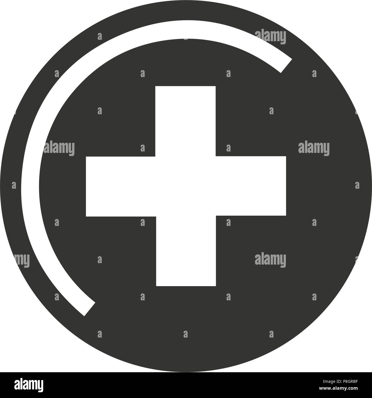 Medical sign icon hi-res stock photography and images - Alamy