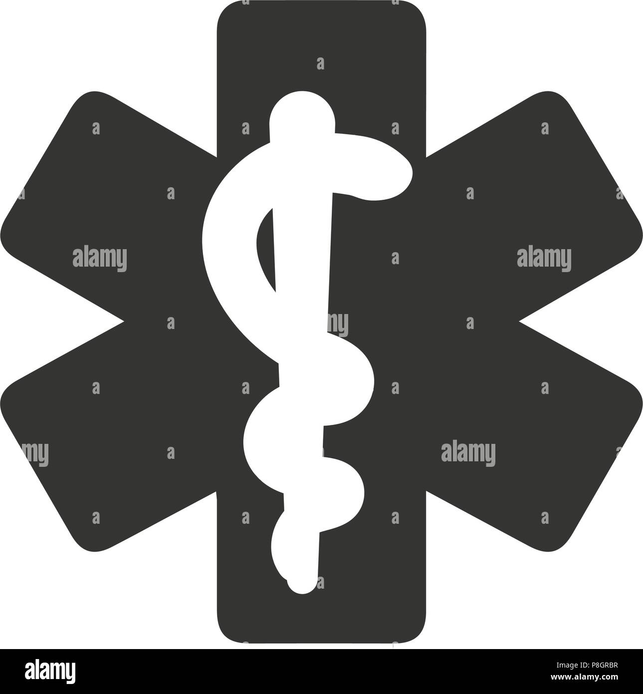 Star of life symbol Stock Vector Images - Alamy