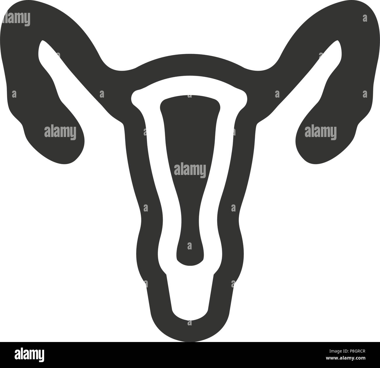 Icon gynecology uterus hi-res stock photography and images - Alamy