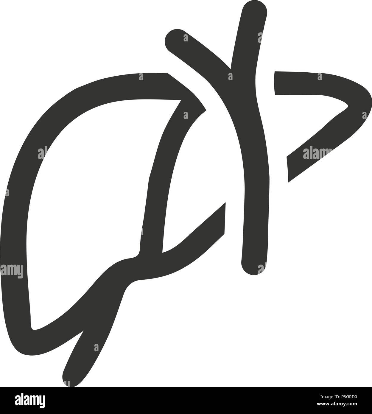 Liver icon hi-res stock photography and images - Alamy