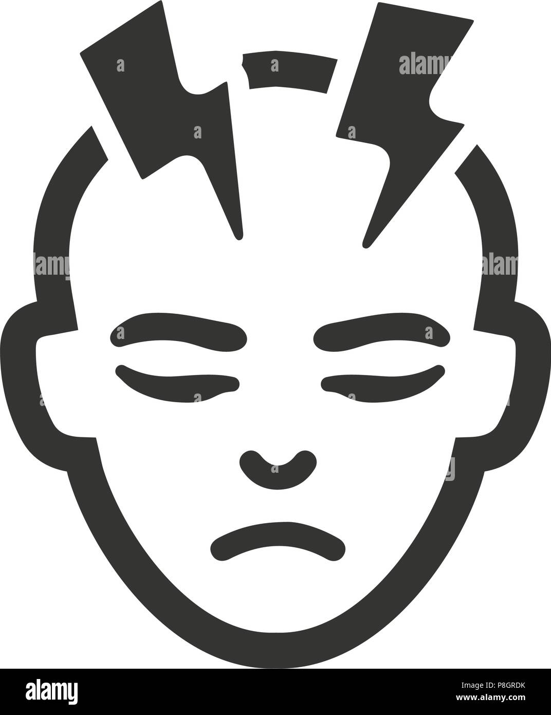 Migraine icon hi-res stock photography and images - Alamy