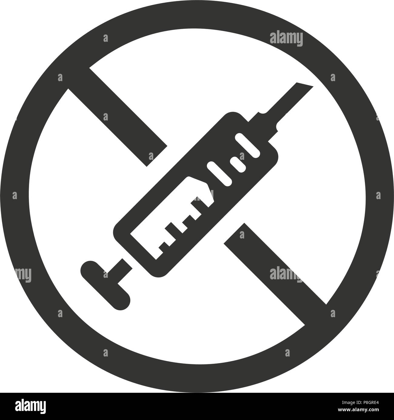 No drugs icon Stock Vector Images - Alamy