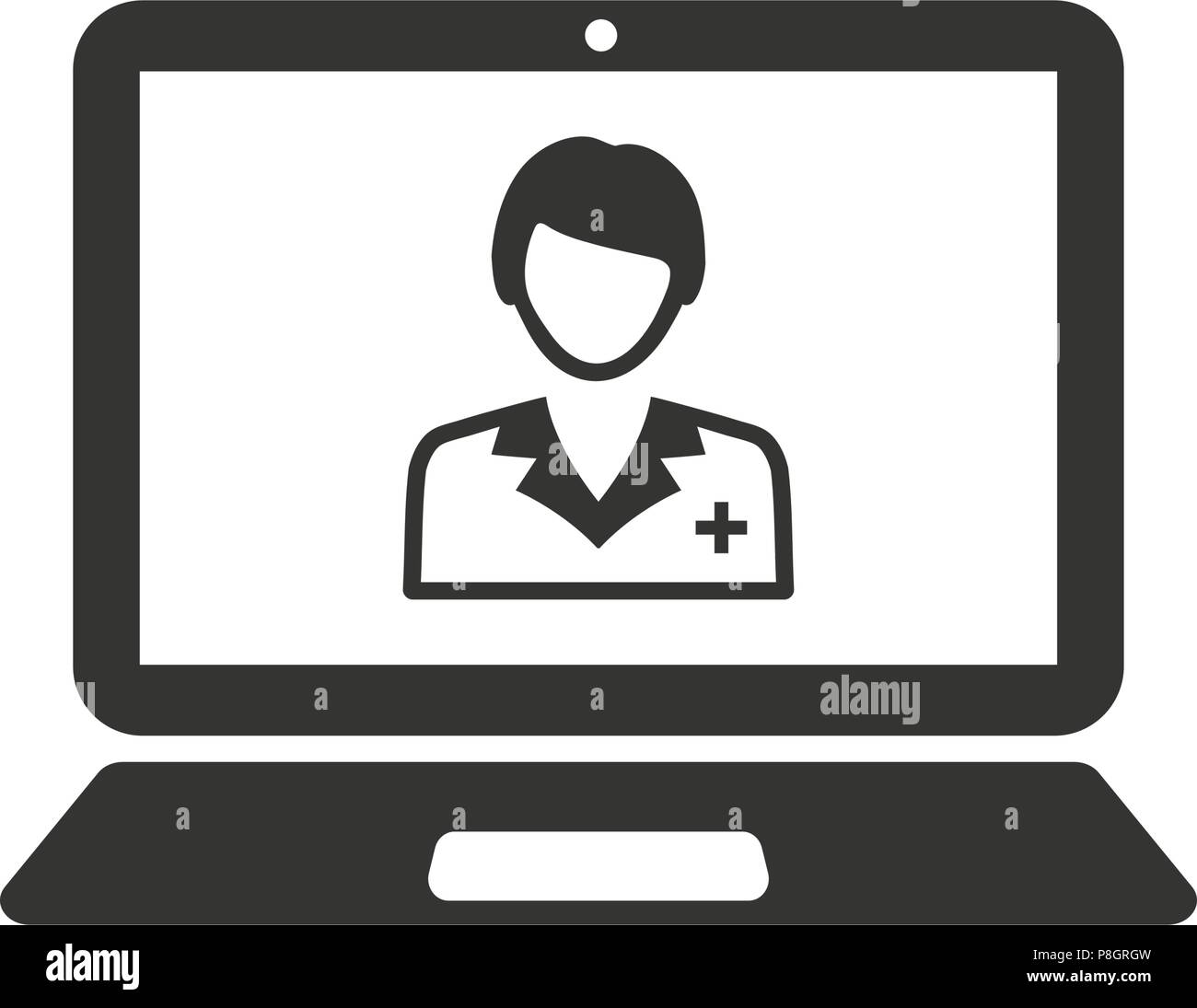 Online doctor icon hi-res stock photography and images - Alamy