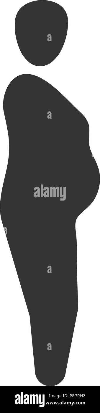 Fat Man Icon Stock Vector Image & Art - Alamy