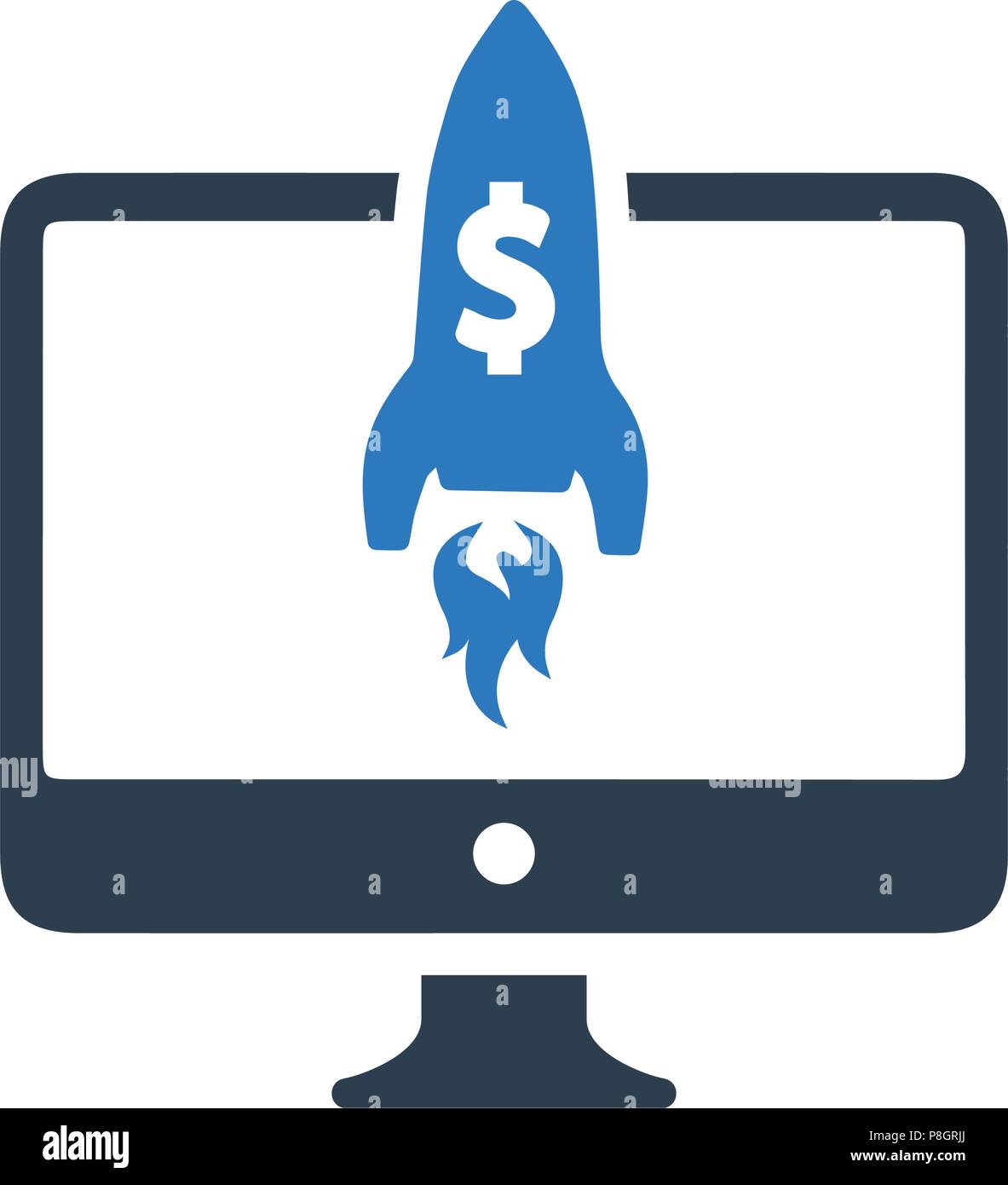 Project Launch Icon Stock Vector Image & Art - Alamy